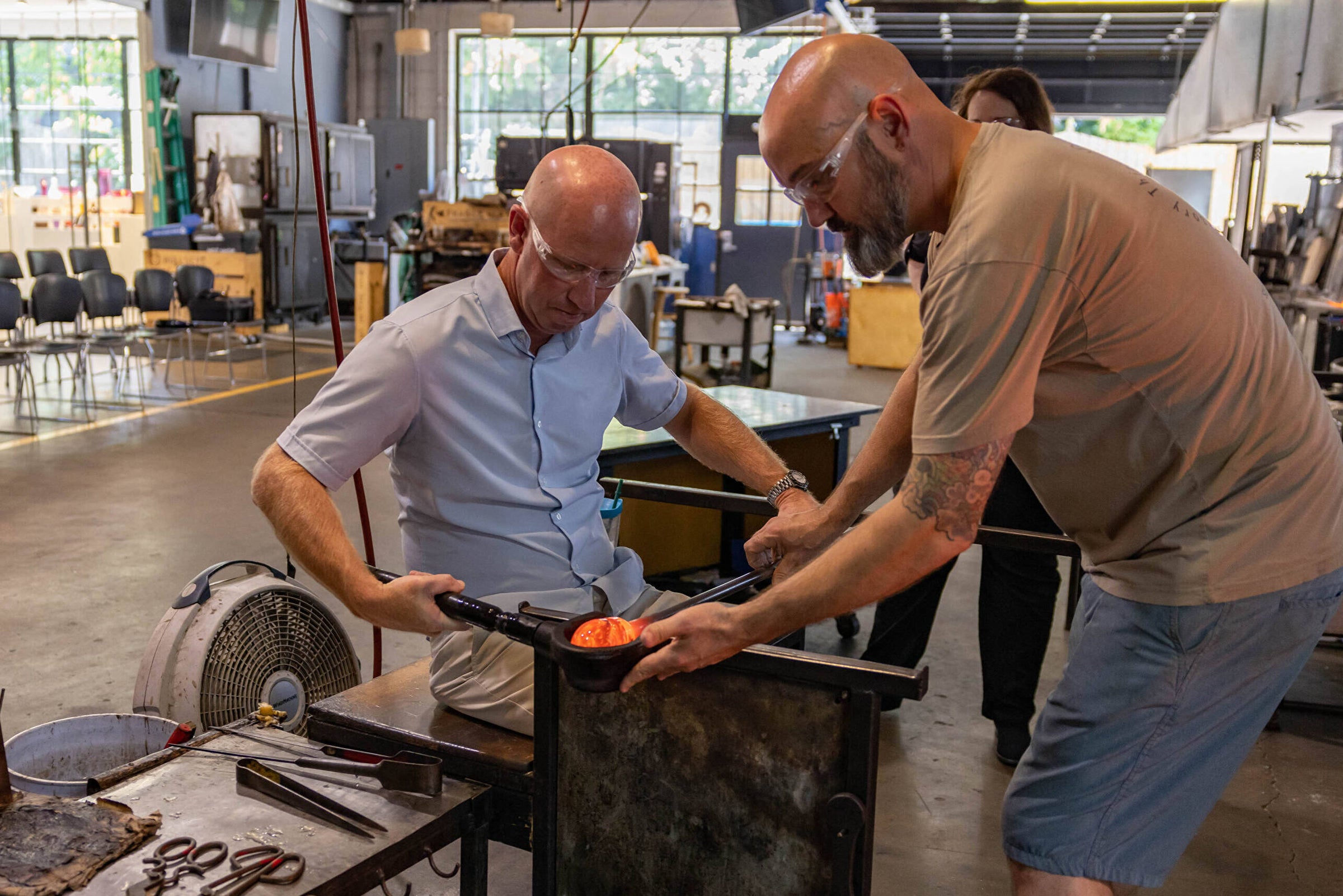 Team Building Experience | Third Degree Glass Factory